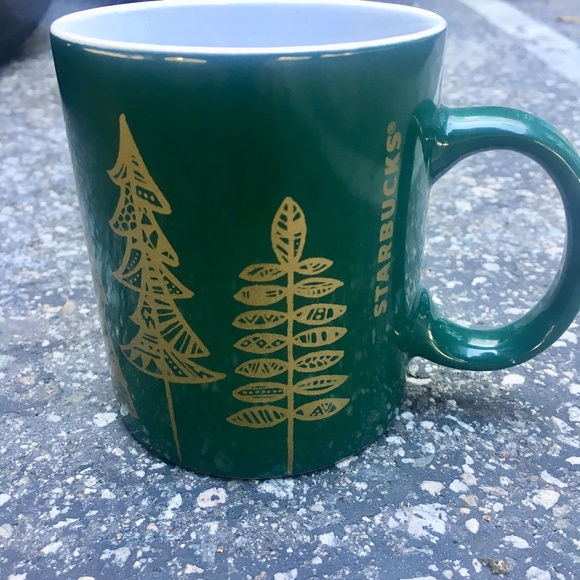 Starbucks | Dining | Starbucks Ceramic Holiday Trees Coffee Mug 25 ...